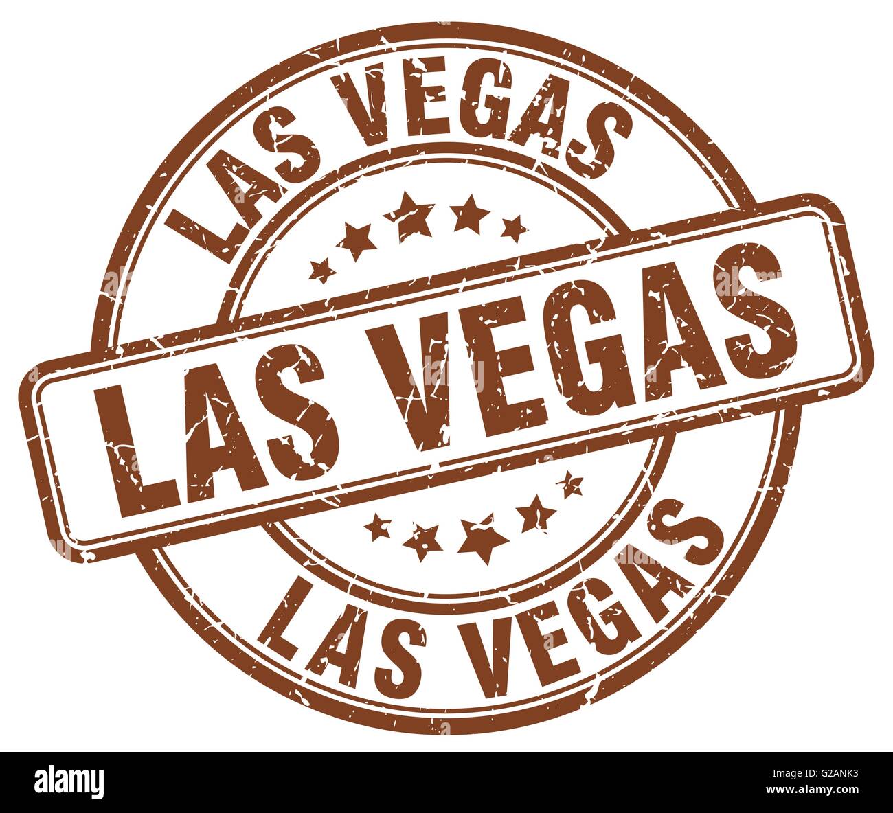 Las Vegas brown grunge round vintage rubber stamp Stock Vector Image ...