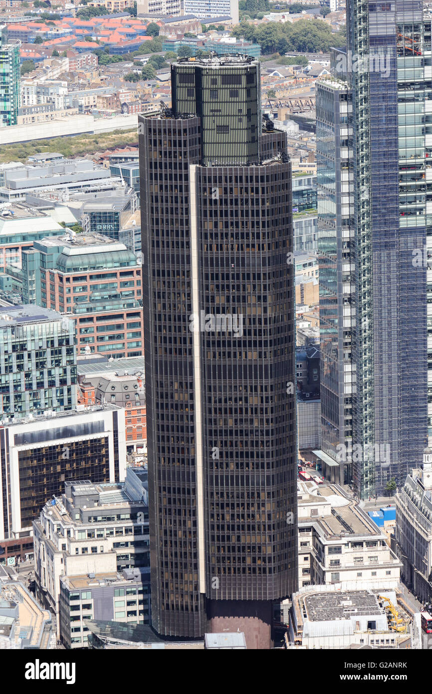 An aerial view of Tower 42 in Central London, formerly known as the ...