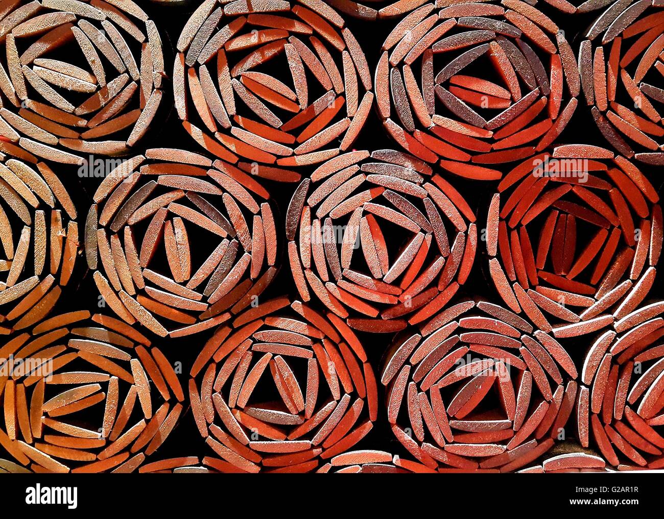 Stack of Chinese bamboo scroll Stock Photo - Alamy
