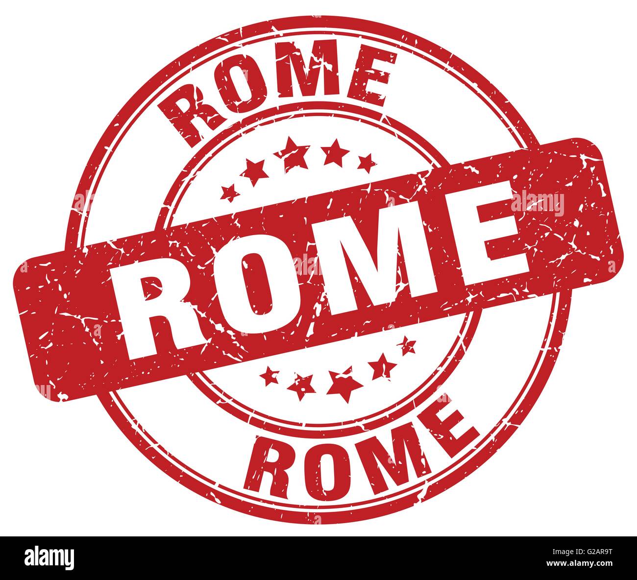 Rome red round grunge Stock Vector Images - Alamy