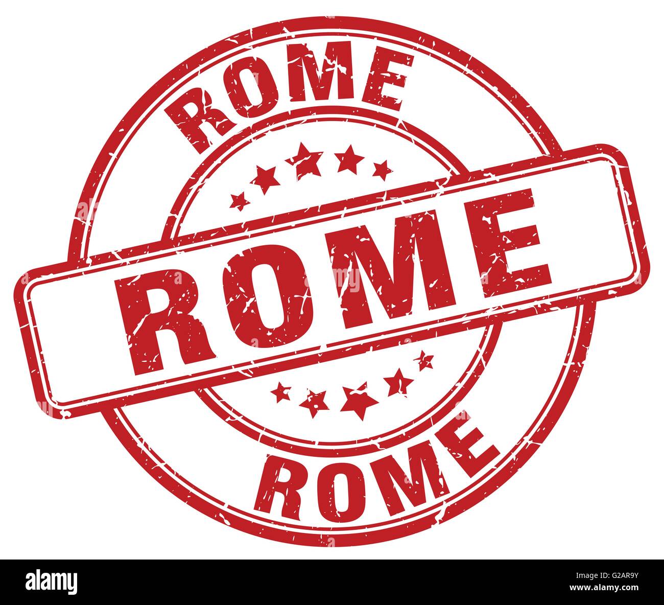 Rome red round grunge Stock Vector Images - Alamy