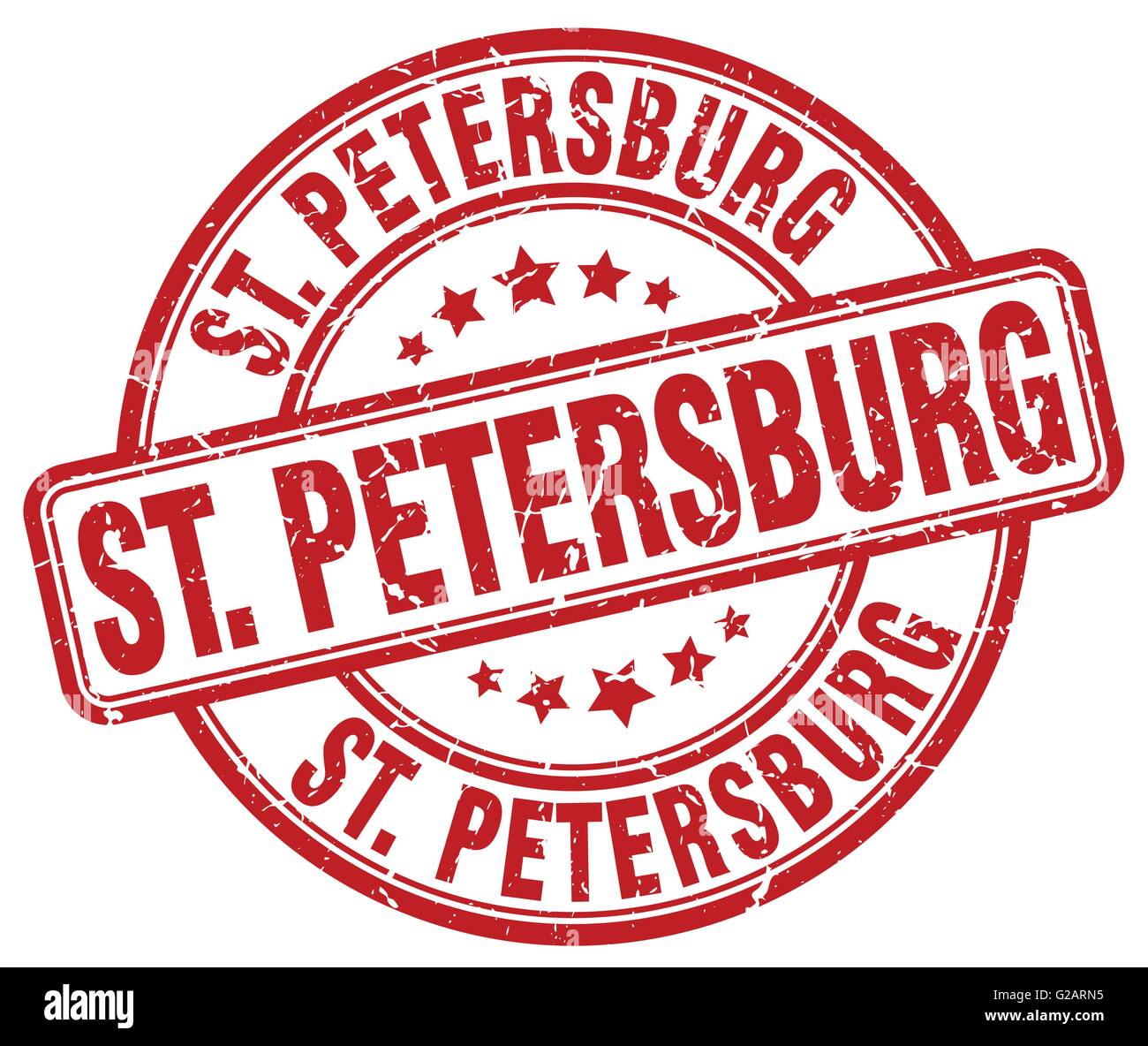 St. Petersburg red grunge round vintage rubber stamp Stock Vector Image ...