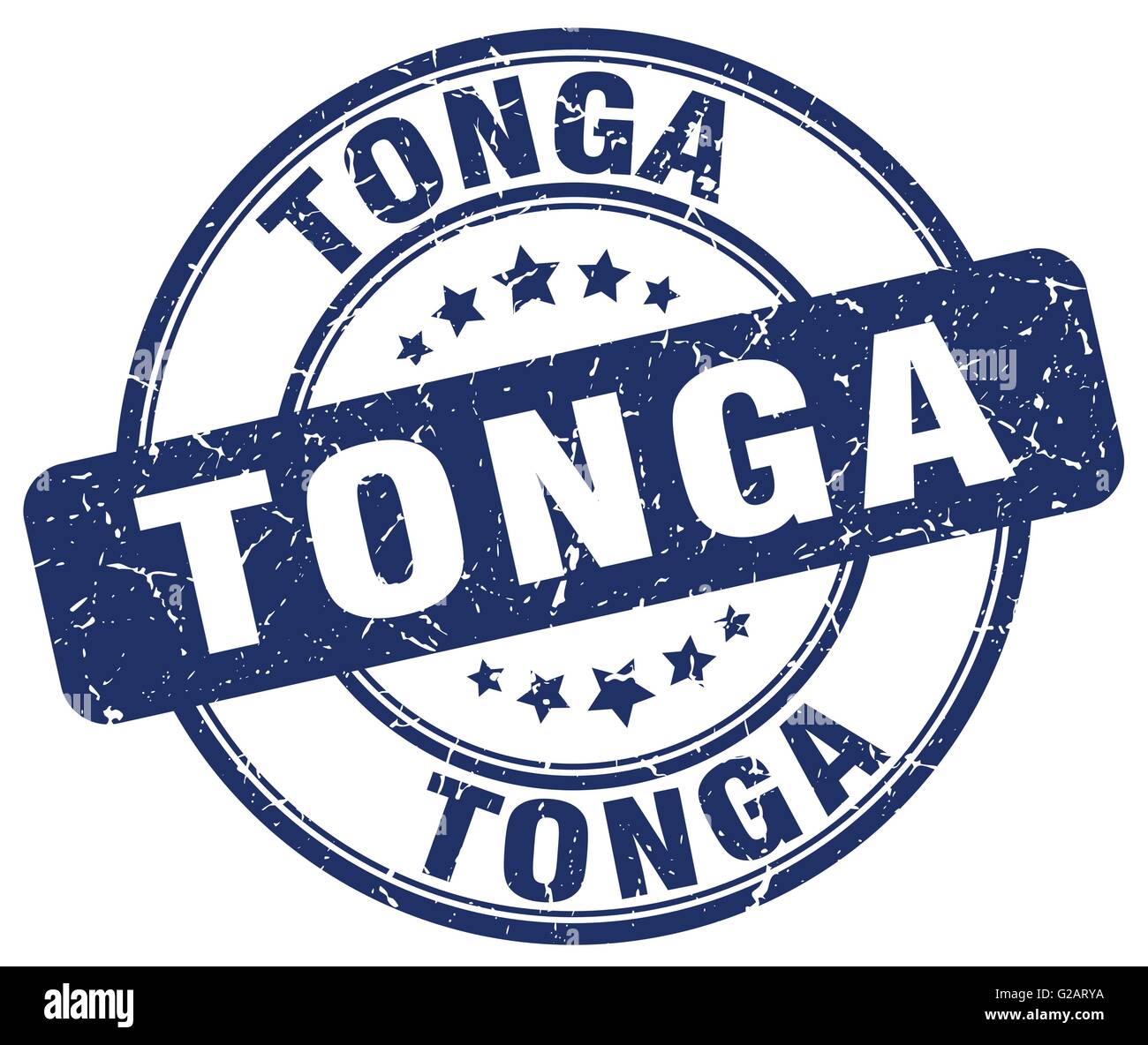 Tonga blue grunge round vintage rubber stamp Stock Vector Image & Art ...