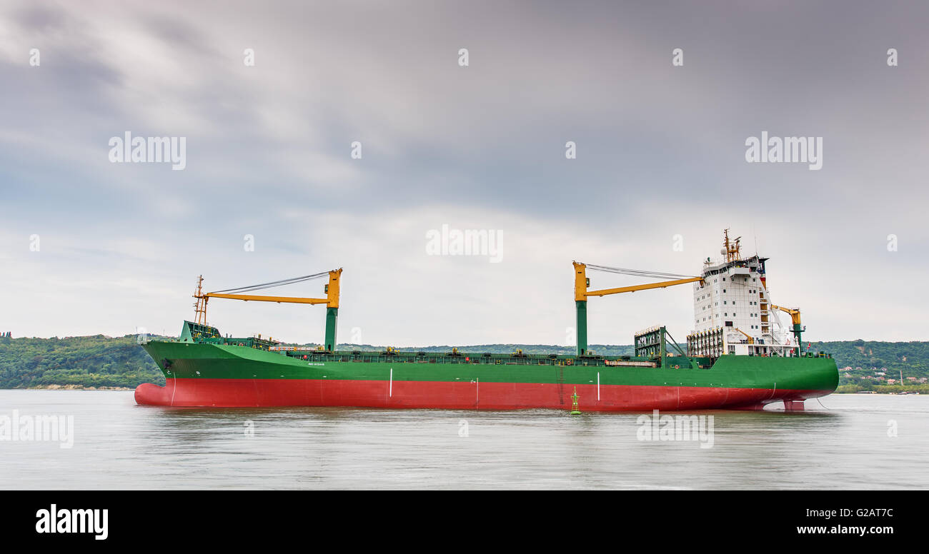 Container cargo ship to harbor Stock Photo - Alamy