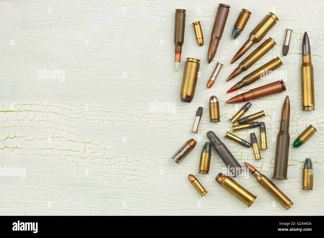 Different types ammunition bullets different hi-res stock photography ...