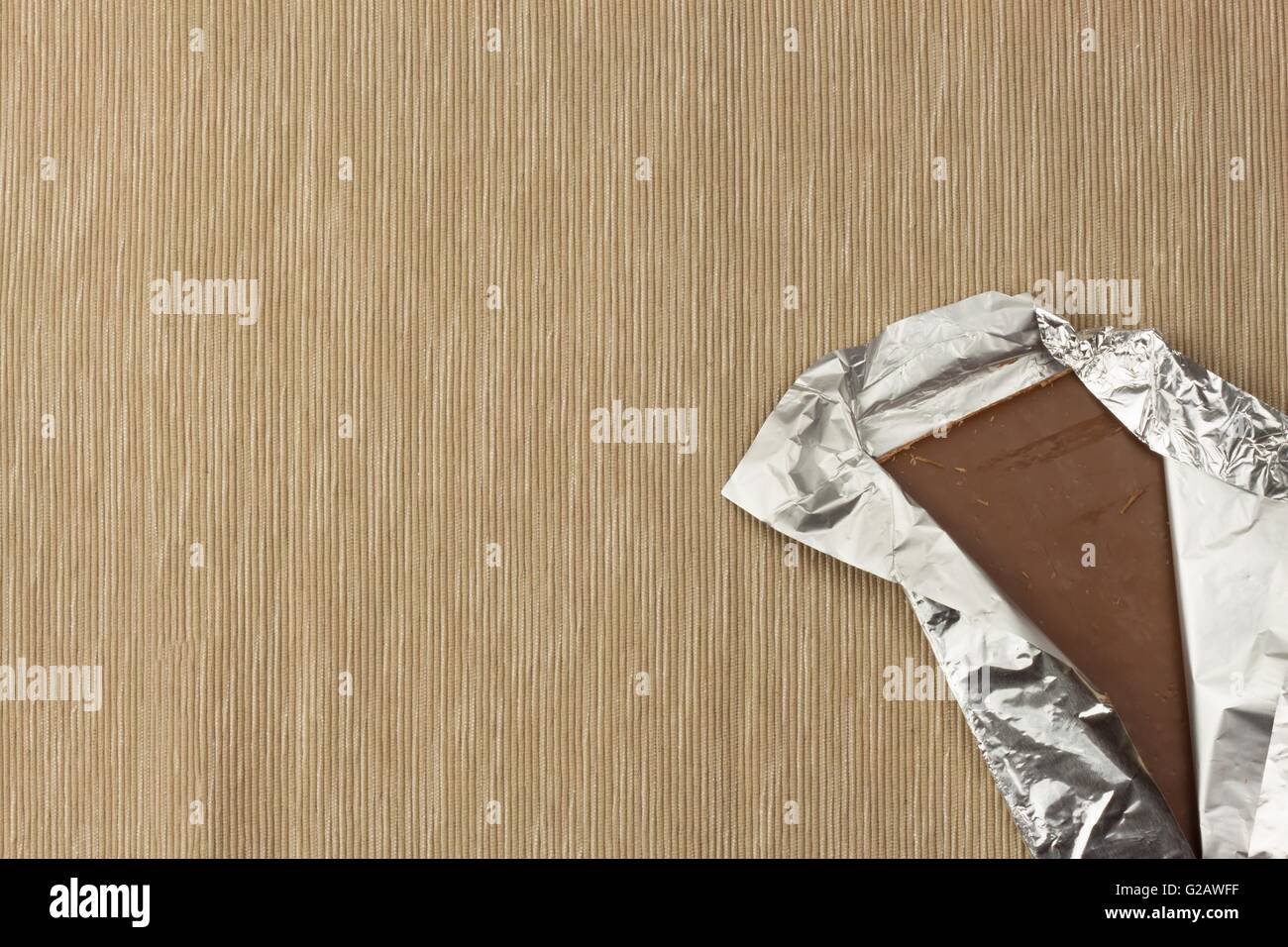 White chocolate bar in aluminum hi-res stock photography and images - Alamy