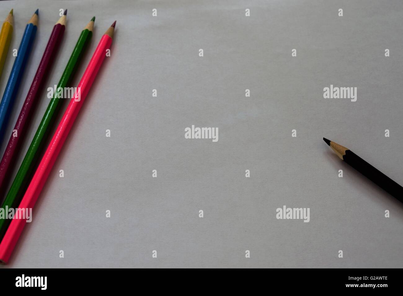 Pencils paper hi-res stock photography and images - Alamy