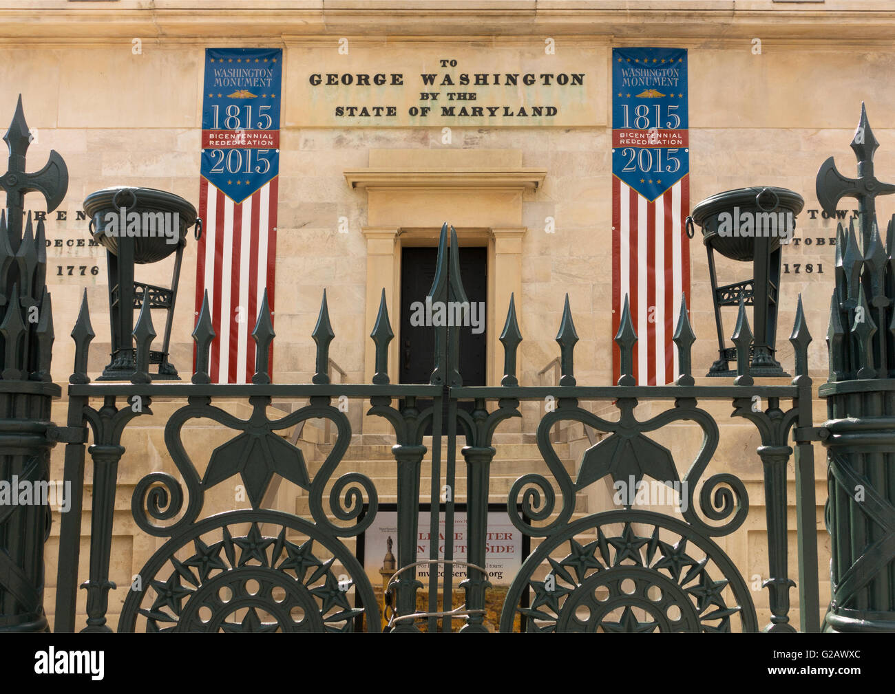 George Washington monument Baltimore MD Stock Photo - Alamy