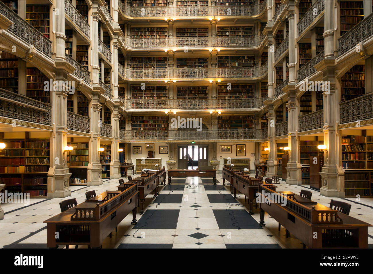 George Peabody Library Baltimore MD Stock Photo - Alamy