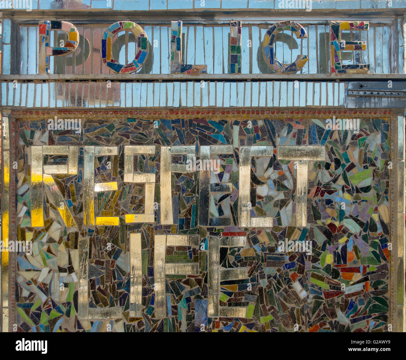 police respect life tile Baltimore MD Stock Photo - Alamy