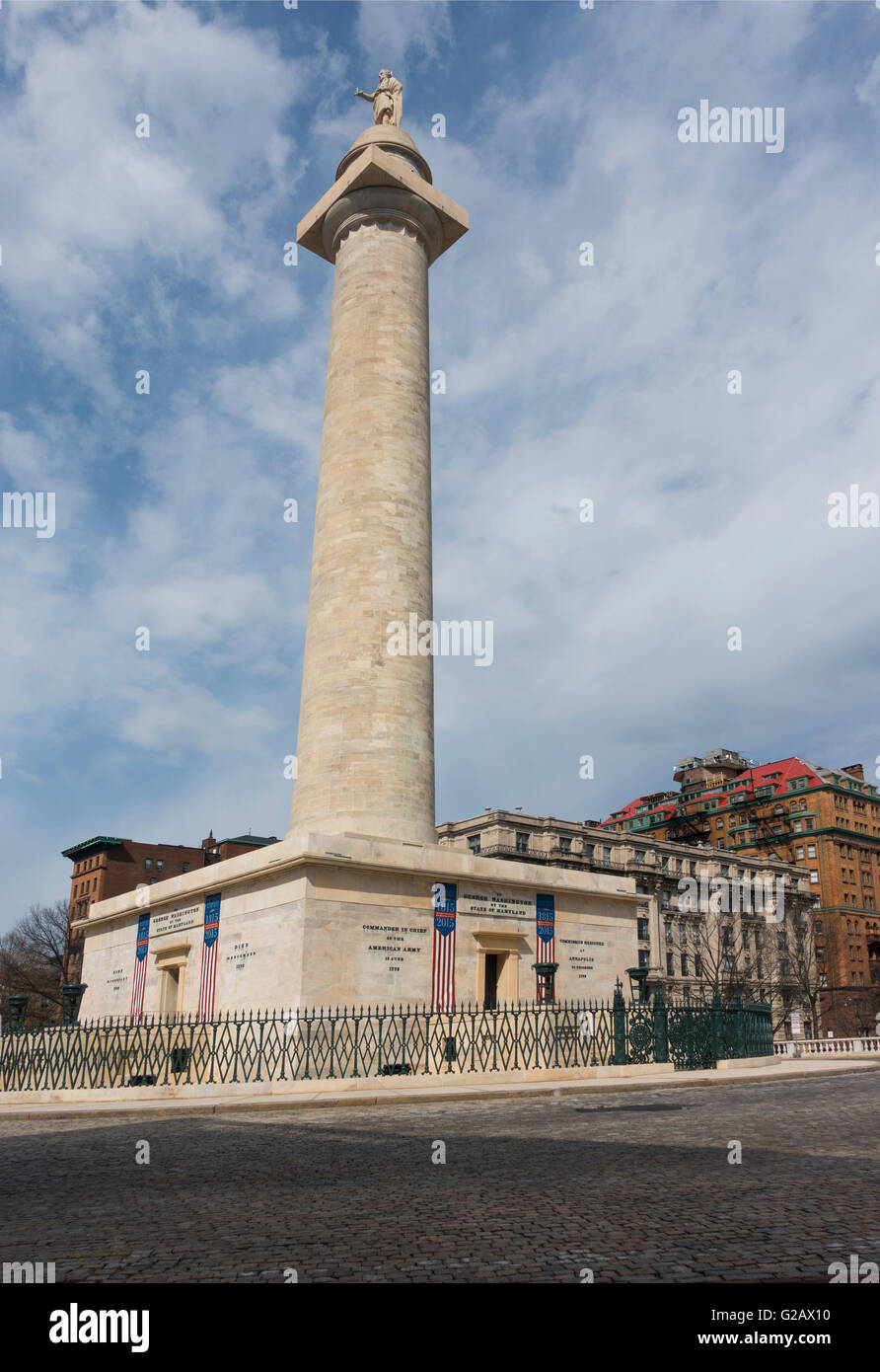 Washington monument Baltimore Maryland MD Stock Photo - Alamy
