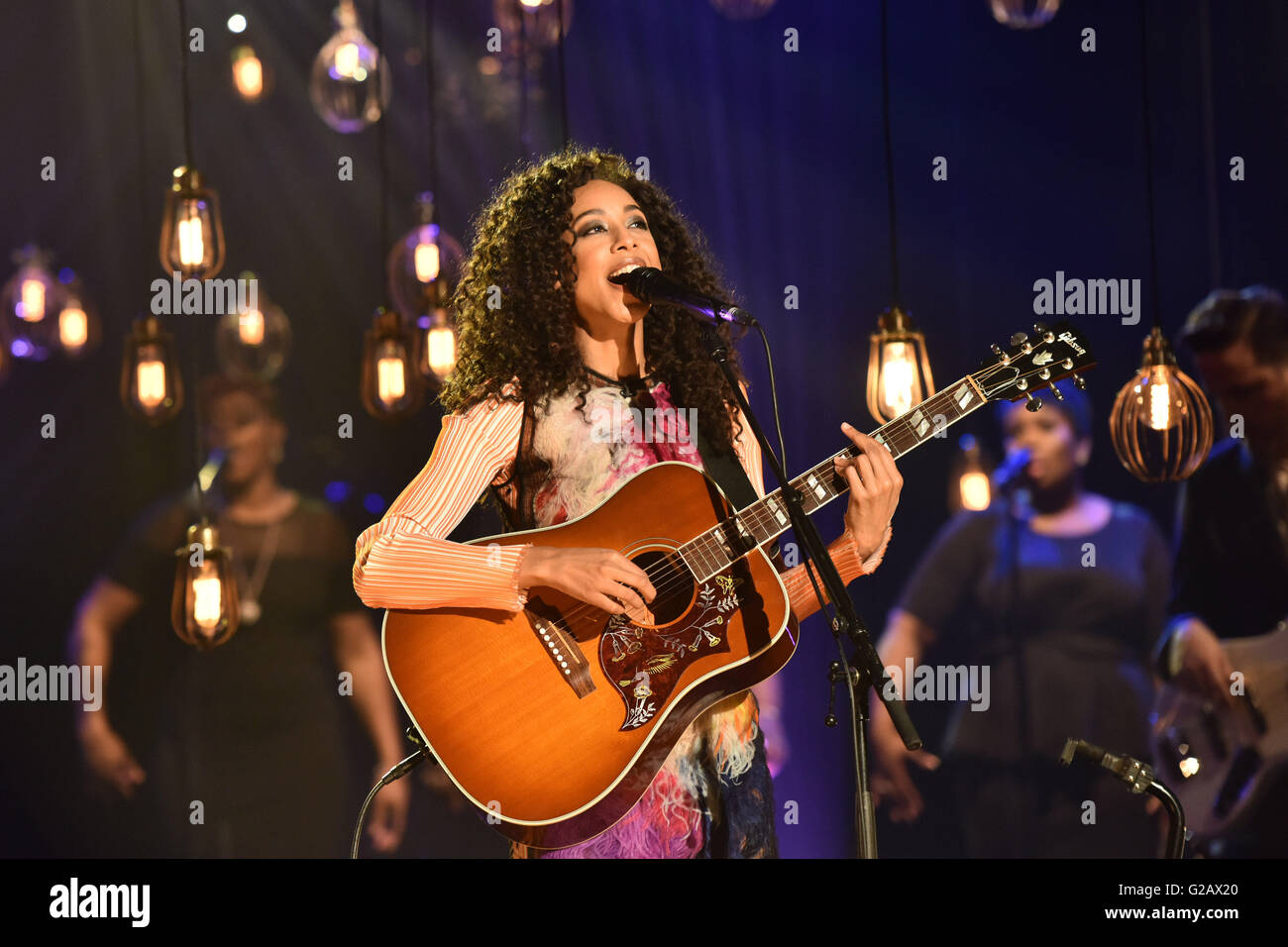 Corinne Bailey Rae performs during the filming of the Graham Norton ...