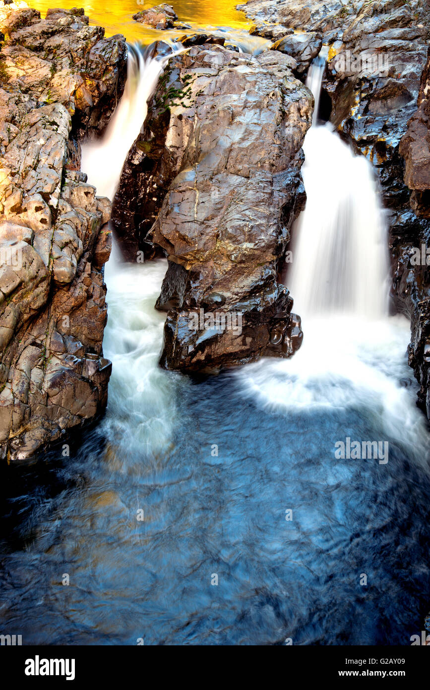 Twin Waterfalls in Potholes BC Provincial Park, Vancouver Island,Canada ...