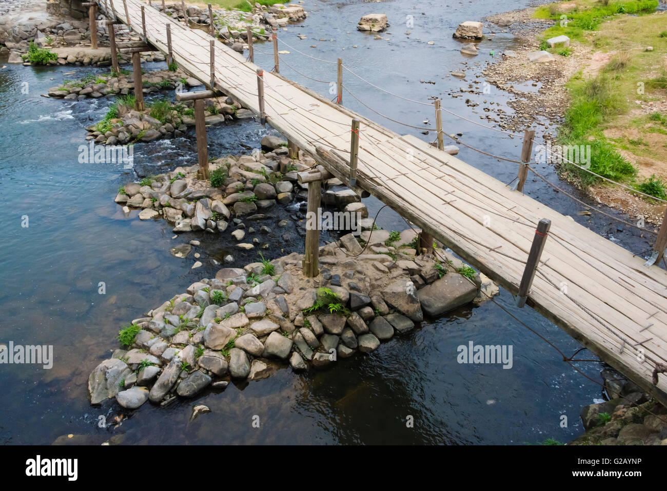 Bridge across the river, Nanjing County, Fujian, China Stock Photo - Alamy