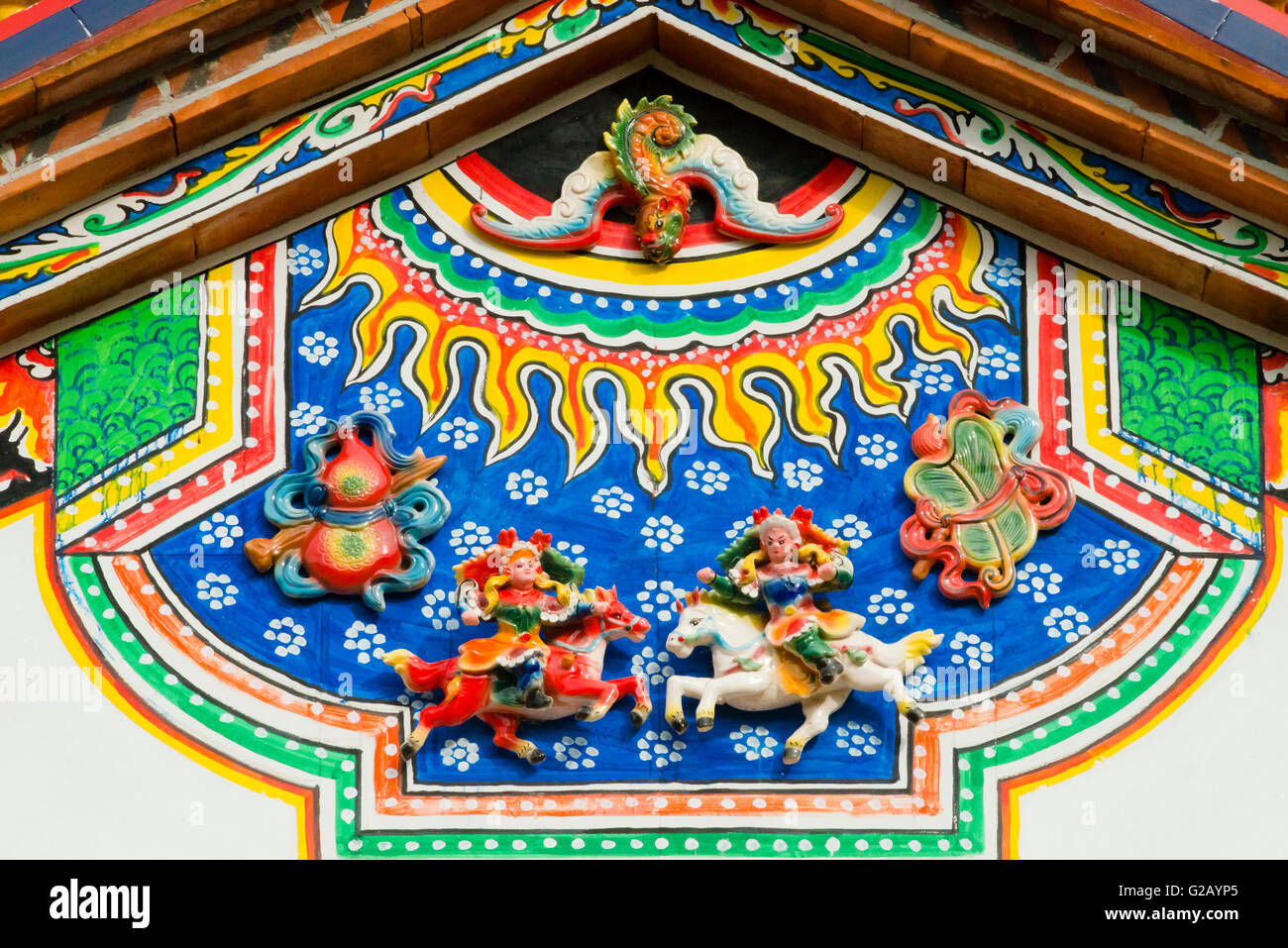 Chinese temple wall painting hi-res stock photography and images - Alamy