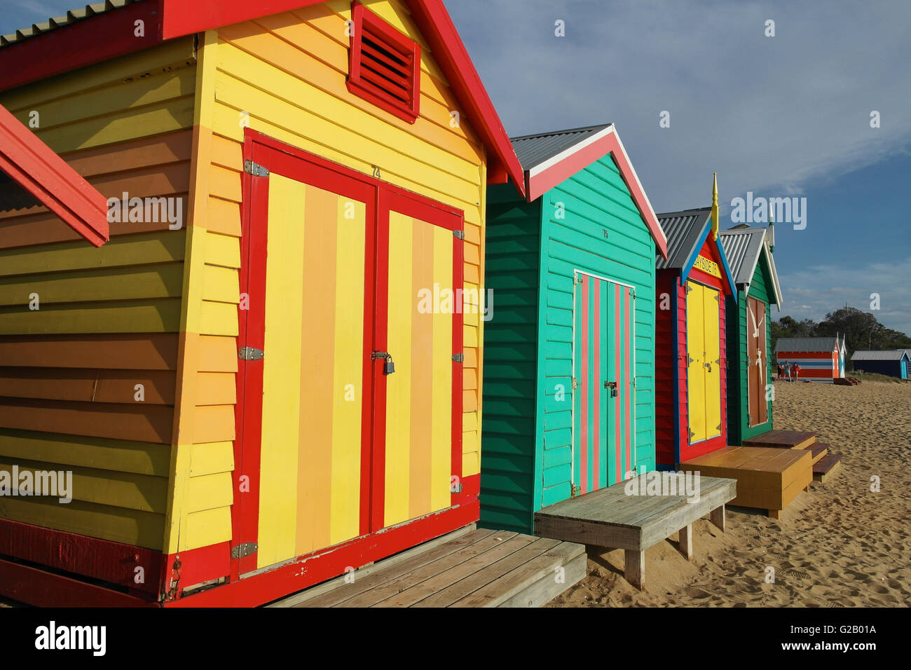 Brighton beach huts near Melbourne - Australia Stock Photo - Alamy