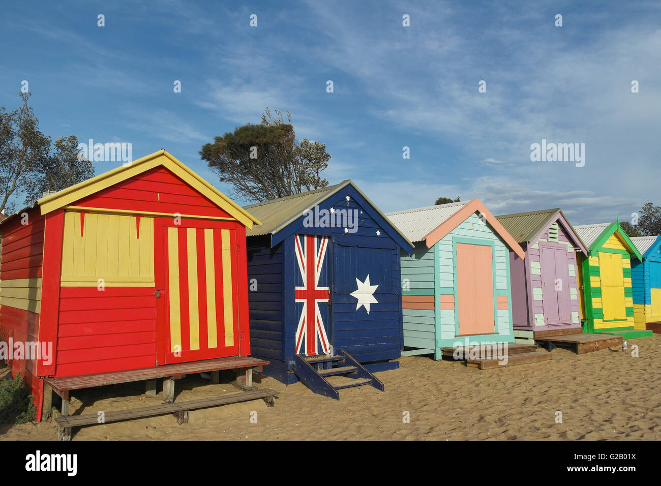 Brighton beach huts near Melbourne - Australia Stock Photo - Alamy