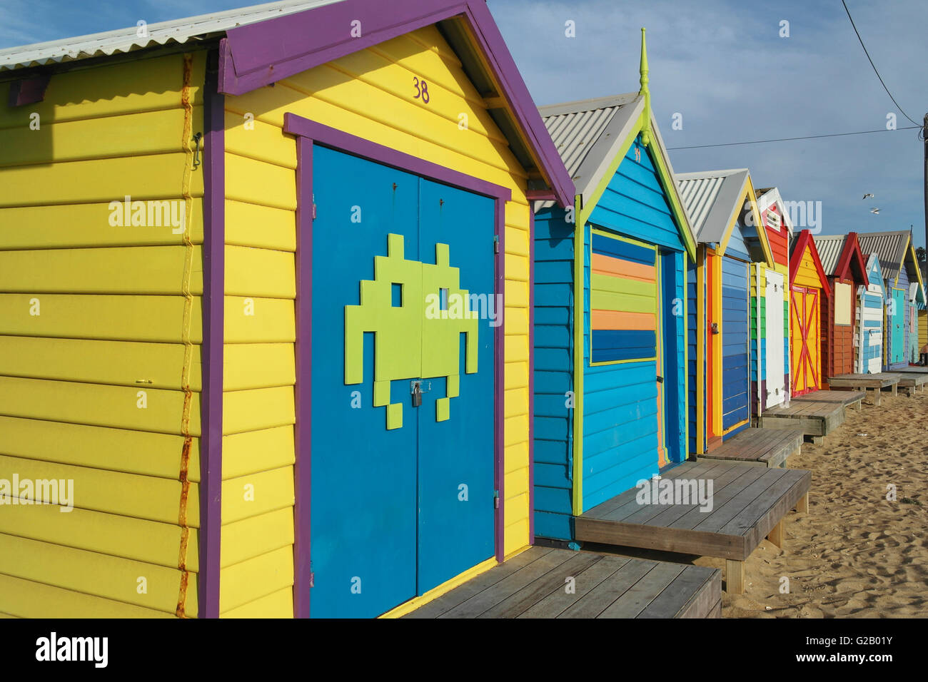 Brighton beach huts near Melbourne - Australia Stock Photo - Alamy