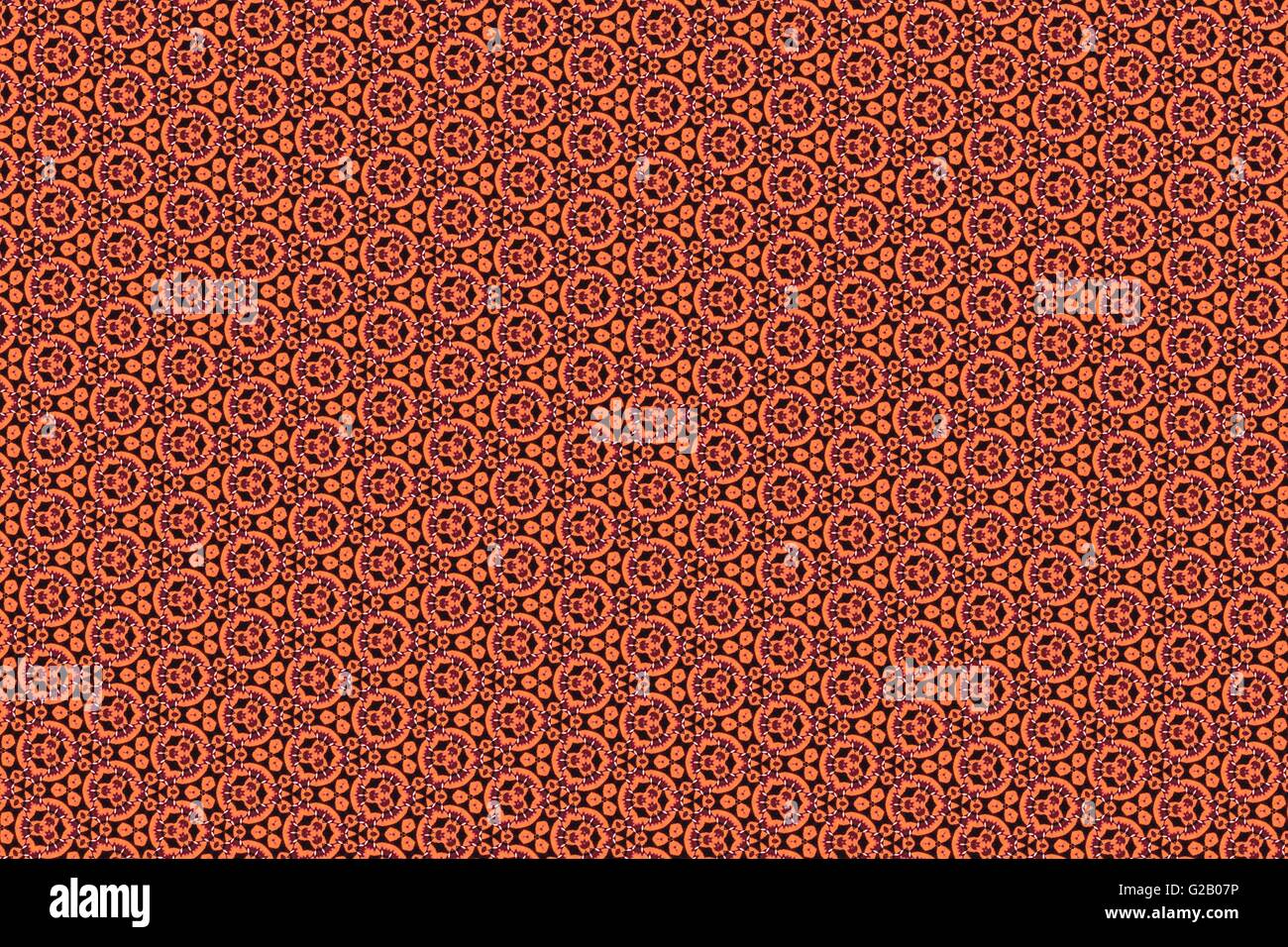 Orange vintage pattern background Stock Photo - Alamy