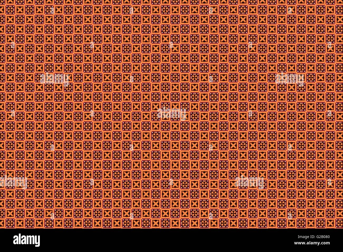 Orange vintage pattern background Stock Photo - Alamy