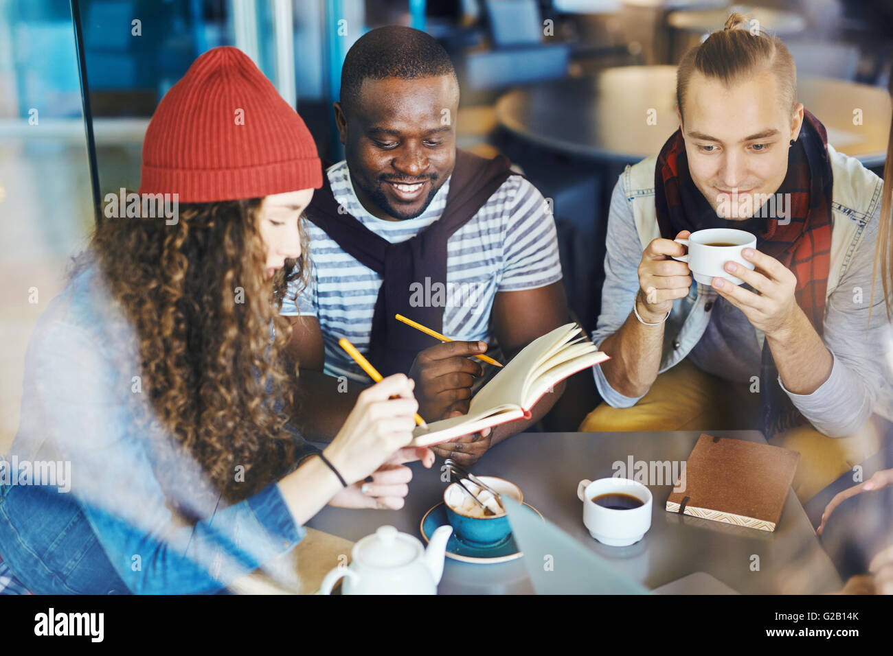 People at cafe Stock Photo - Alamy