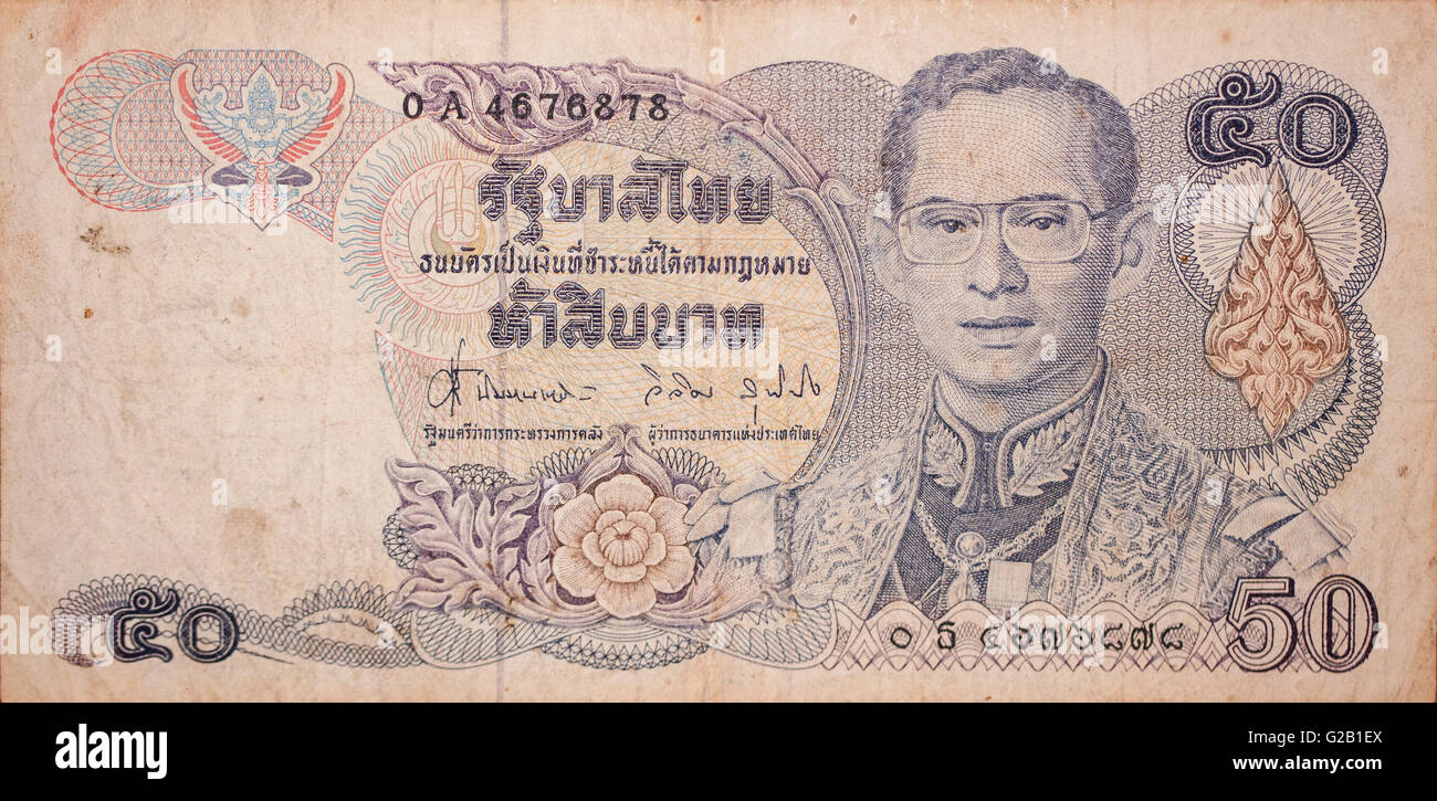 Old thai bill hi-res stock photography and images - Alamy