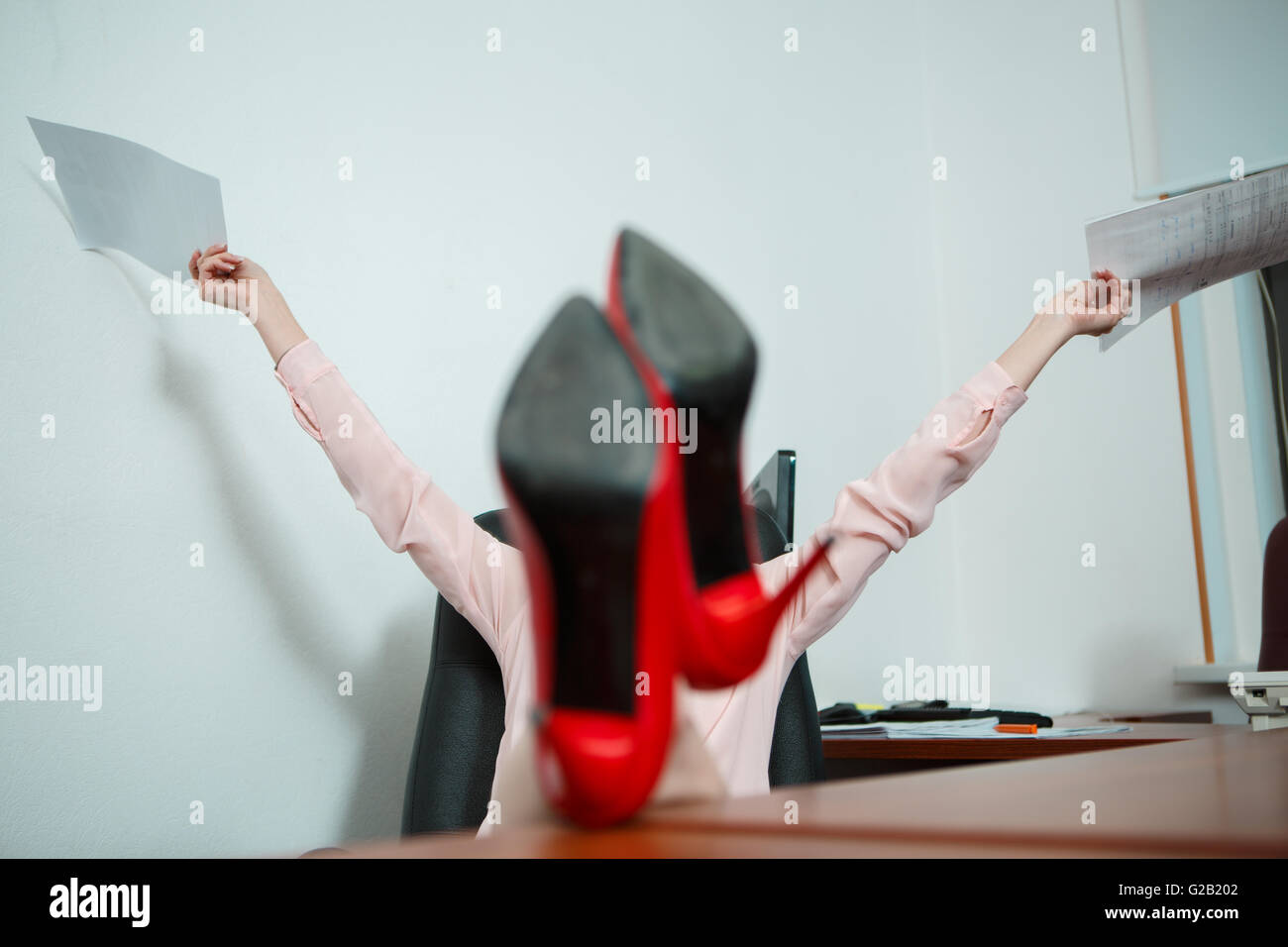 Secretary leg desk hi-res stock photography and images - Alamy