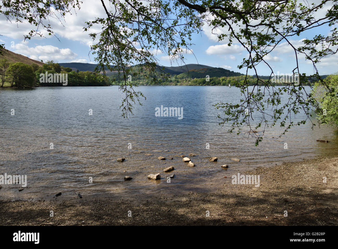 Ullswater (in the Lake District), Cumbria, UK.The lake seen from near ...