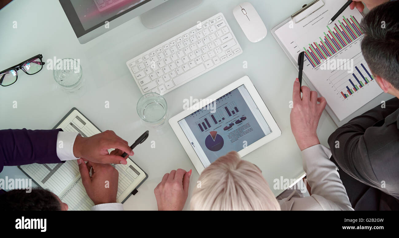 Business activity graphs Stock Photo - Alamy