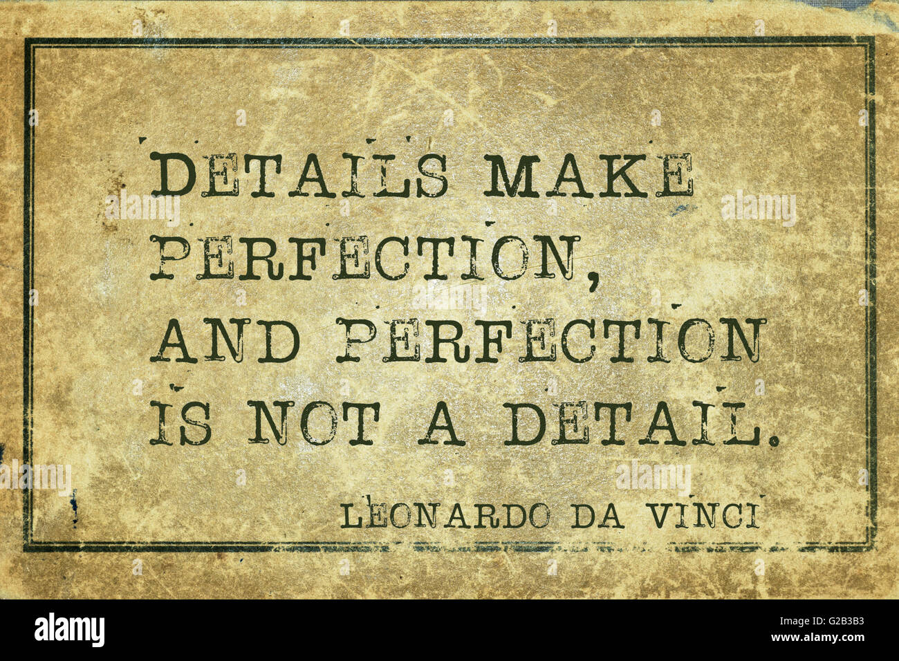Details make perfection, and perfection - ancient Italian artist ...