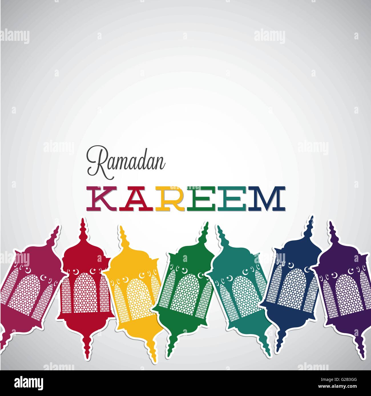 Bright Moroccan lantern card in vector format Stock Vector Image & Art ...
