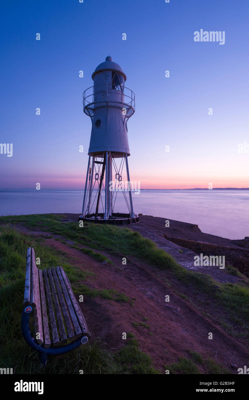 The Lighthouse overlooking the Severn Estuary at Black Nore, Portishead ...