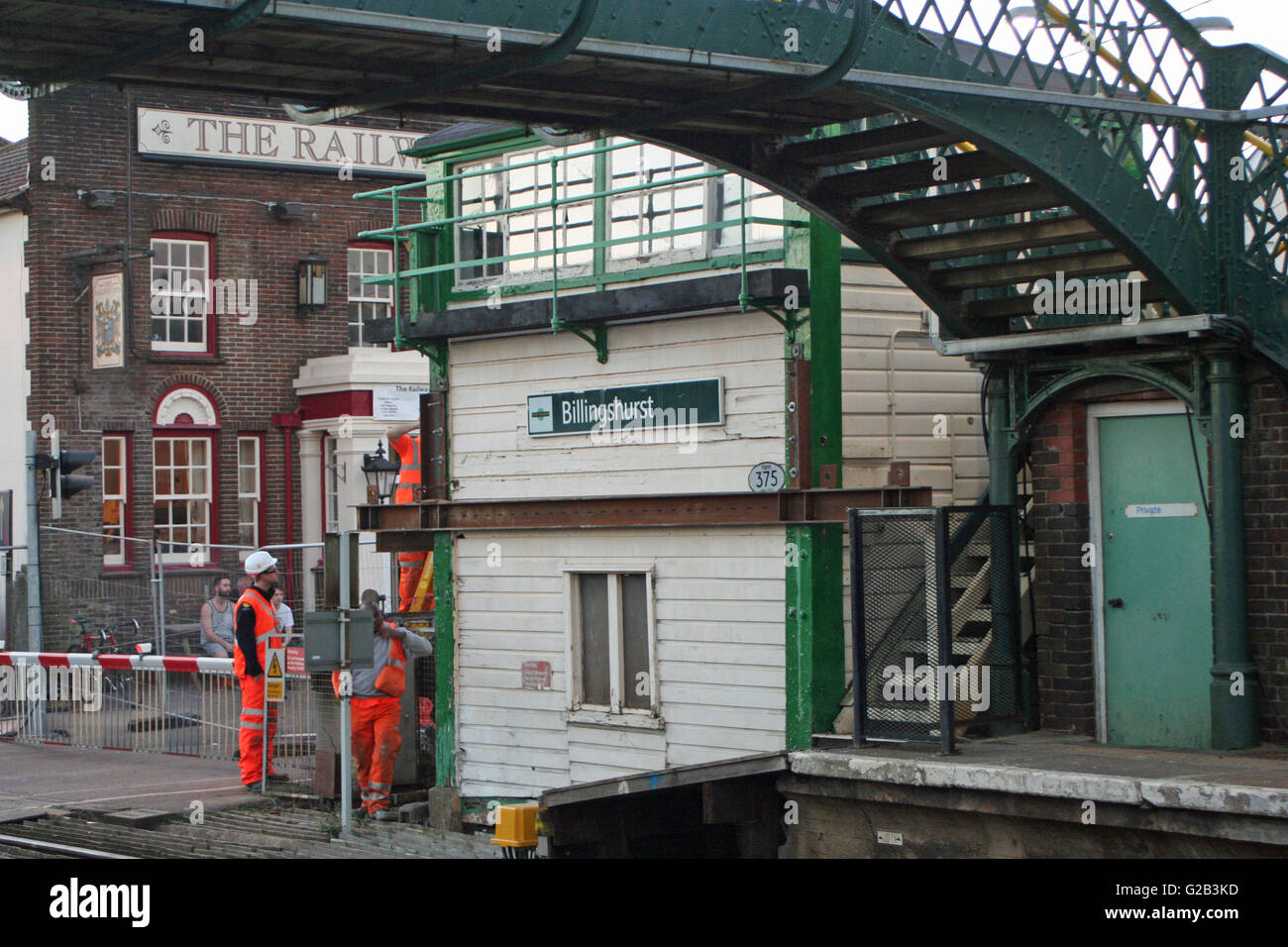 Billingshurst Signal Box Closure Stock Photo - Alamy