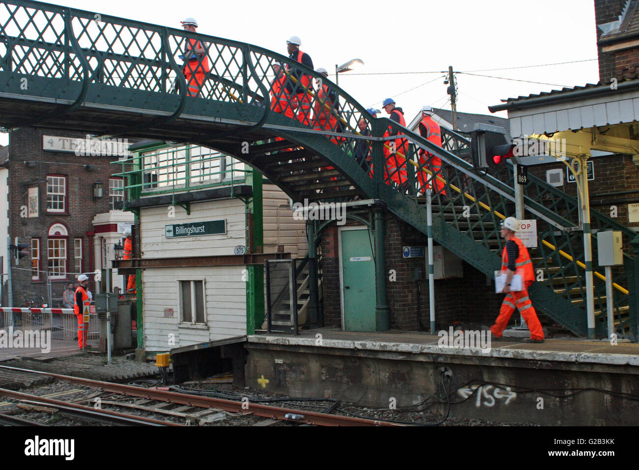 Billingshurst Signal Box Closure Stock Photo - Alamy