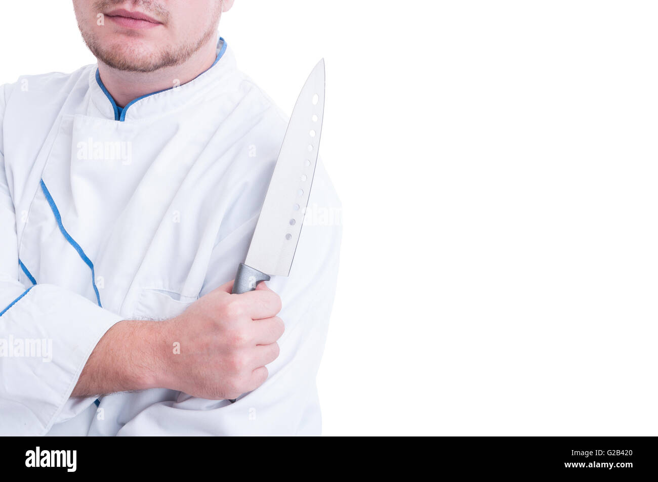 Chef hand folded hi-res stock photography and images - Alamy