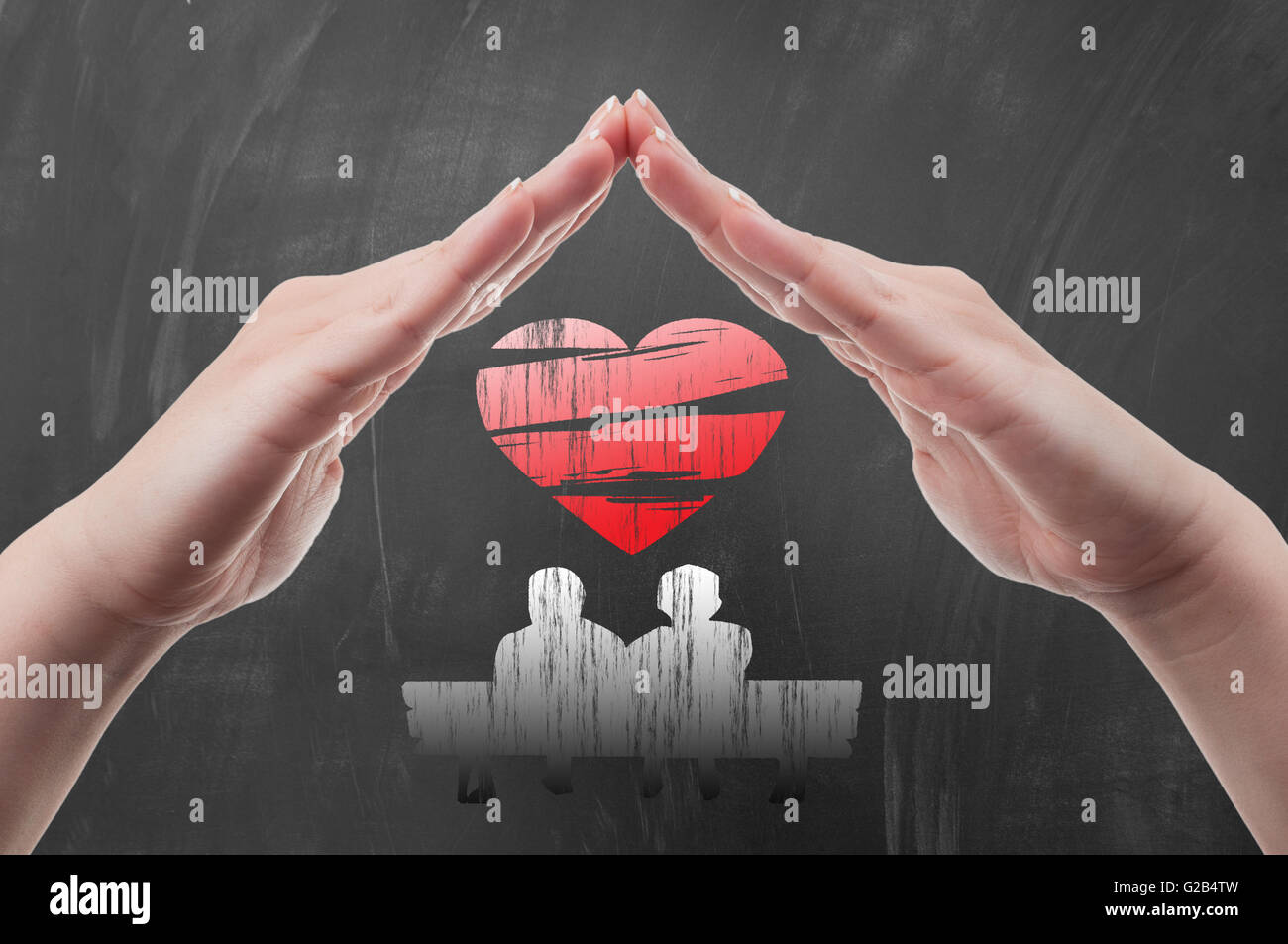 Protecting heart hi-res stock photography and images - Alamy