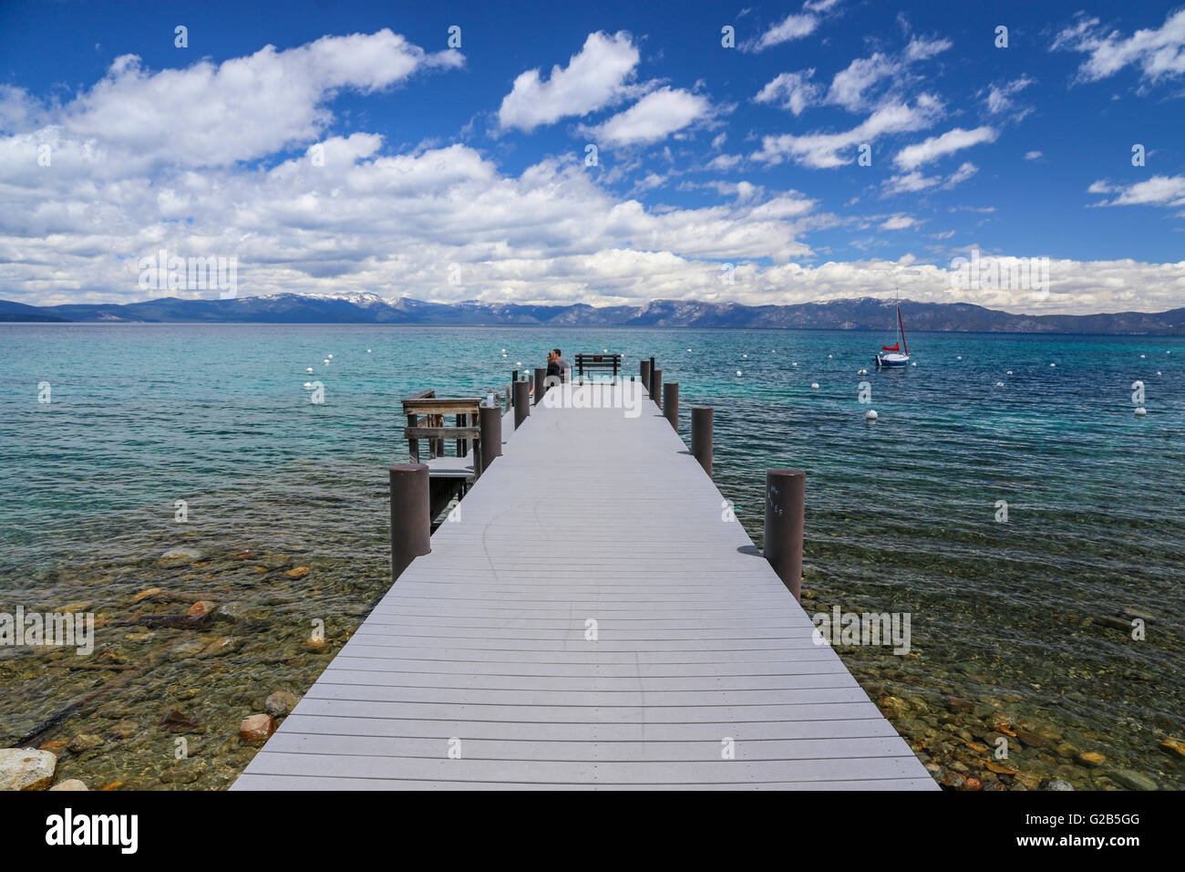The empty lake at Lake Tahoe Stock Photo - Alamy