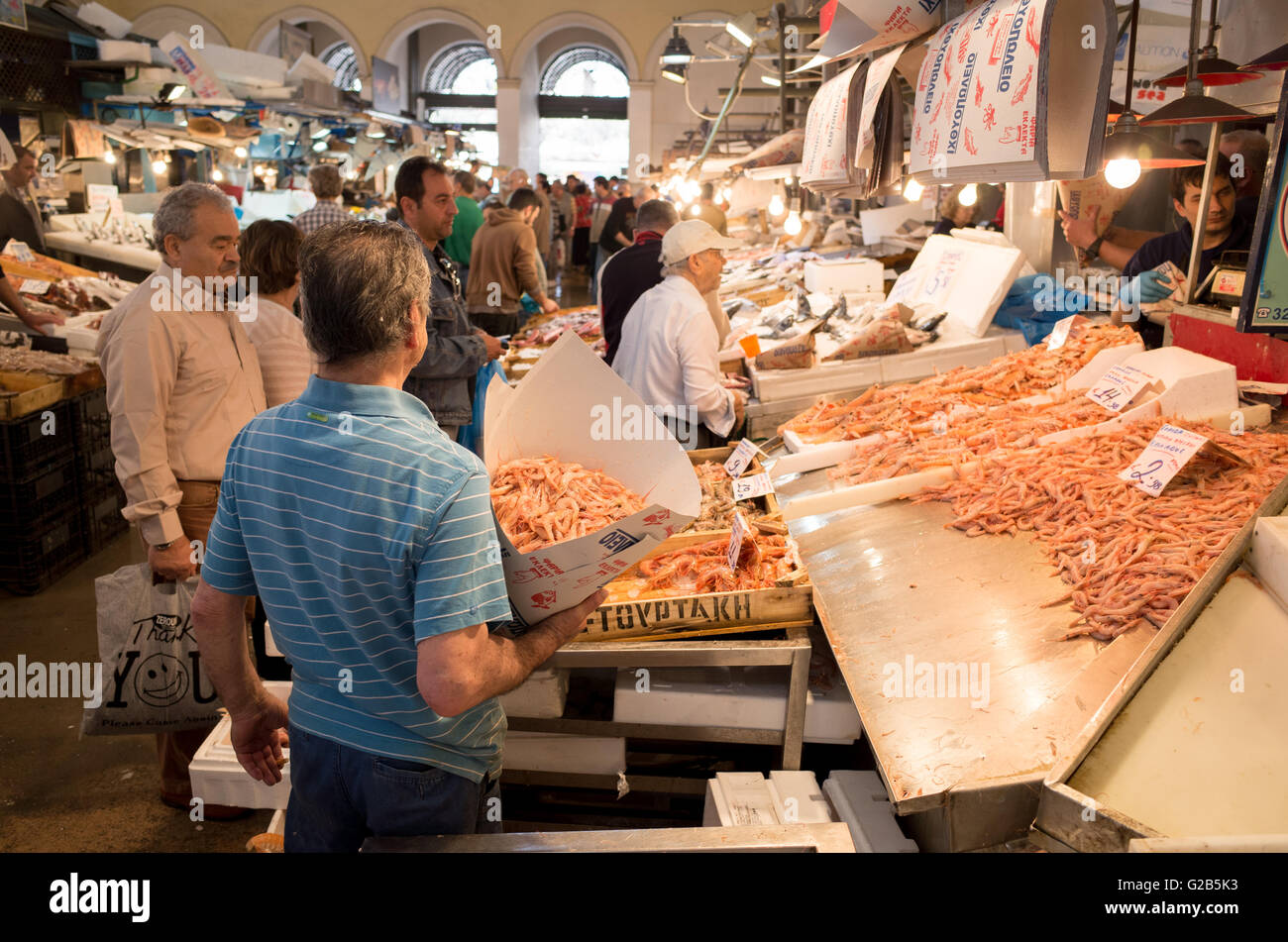 Daily fish market in downtown hi-res stock photography and images - Alamy