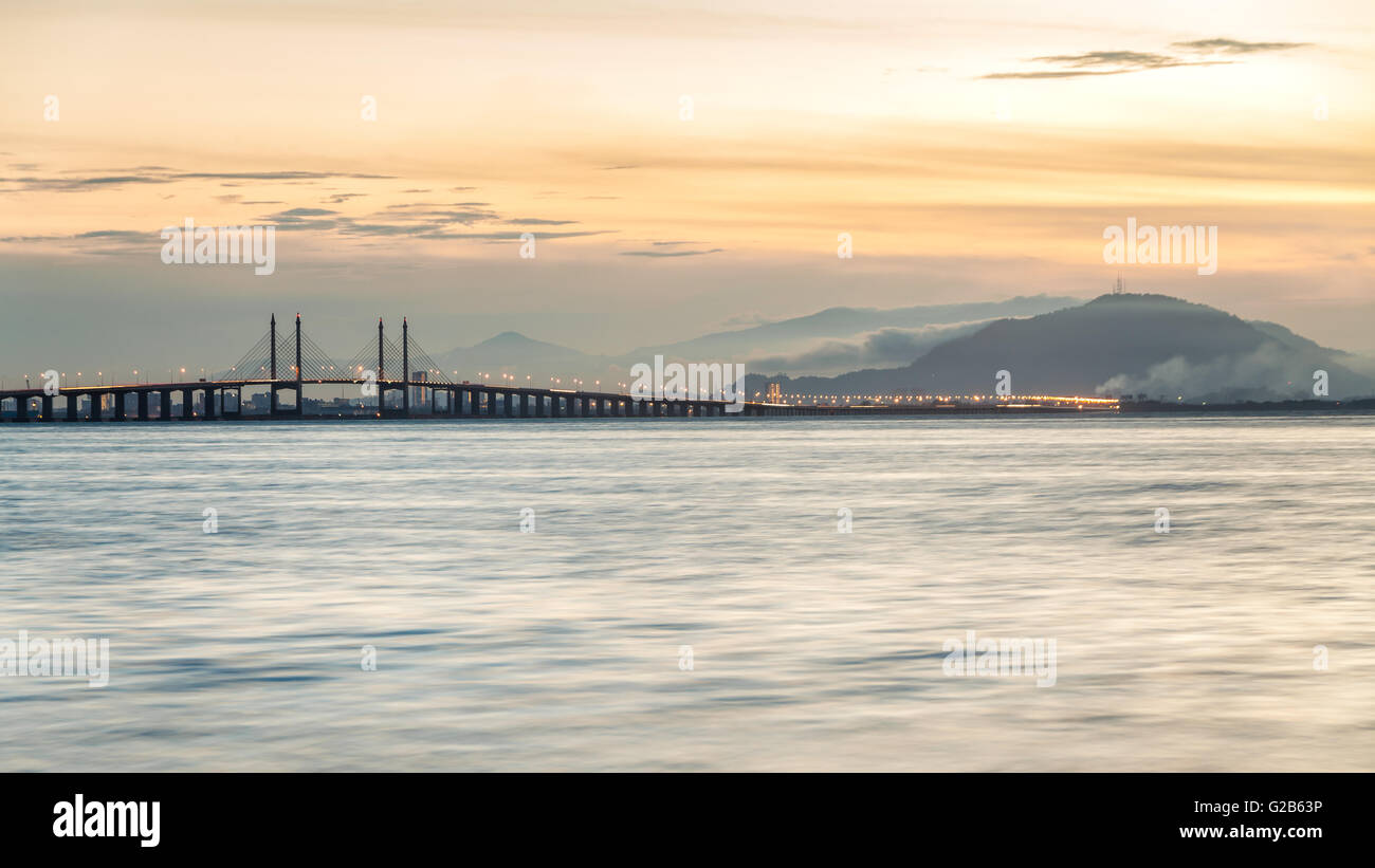 Amazing Sunrise and Sunset in Penang Bridge George Town, Penang ...