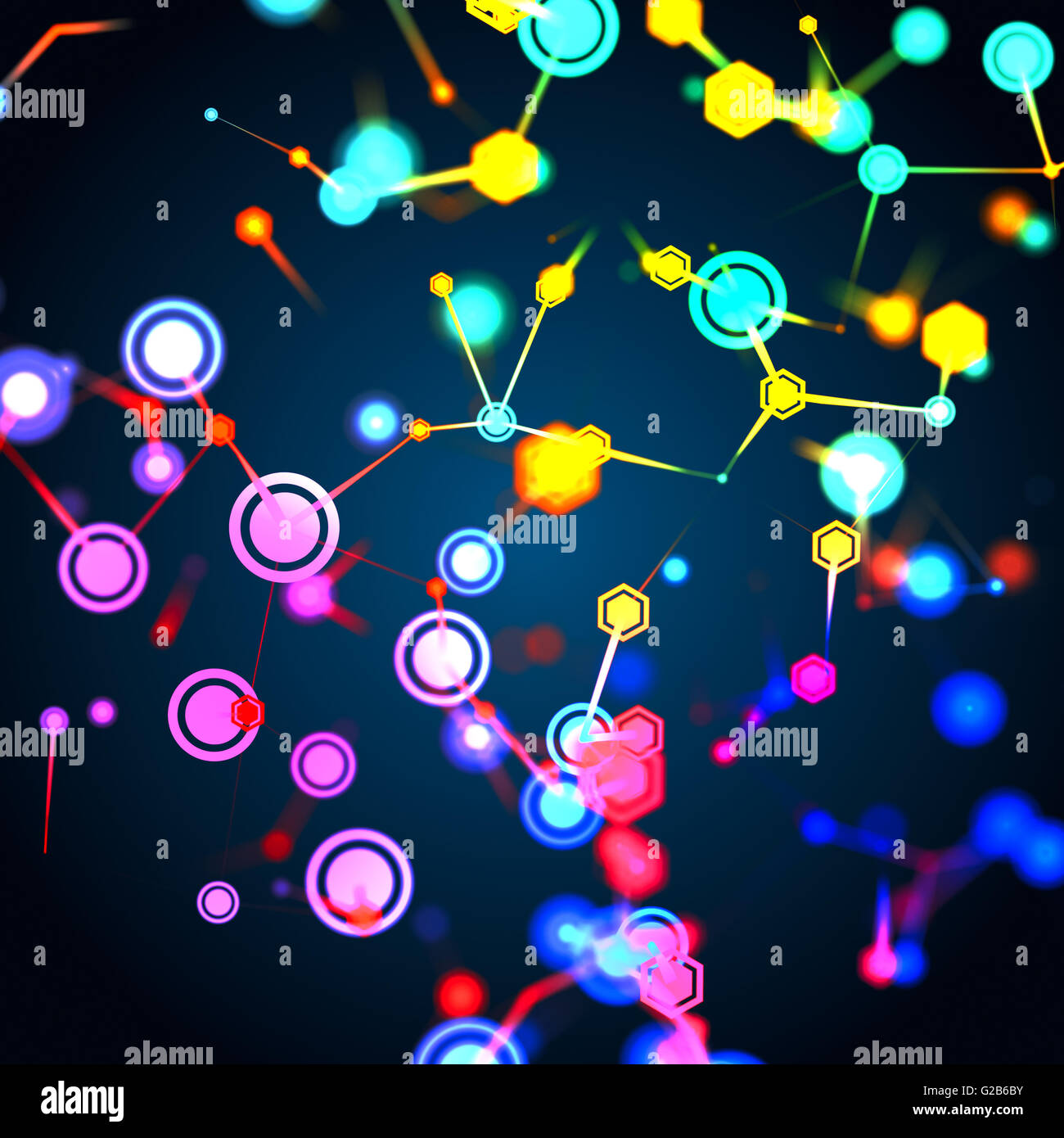 Molecular structure and communication concept Stock Photo - Alamy