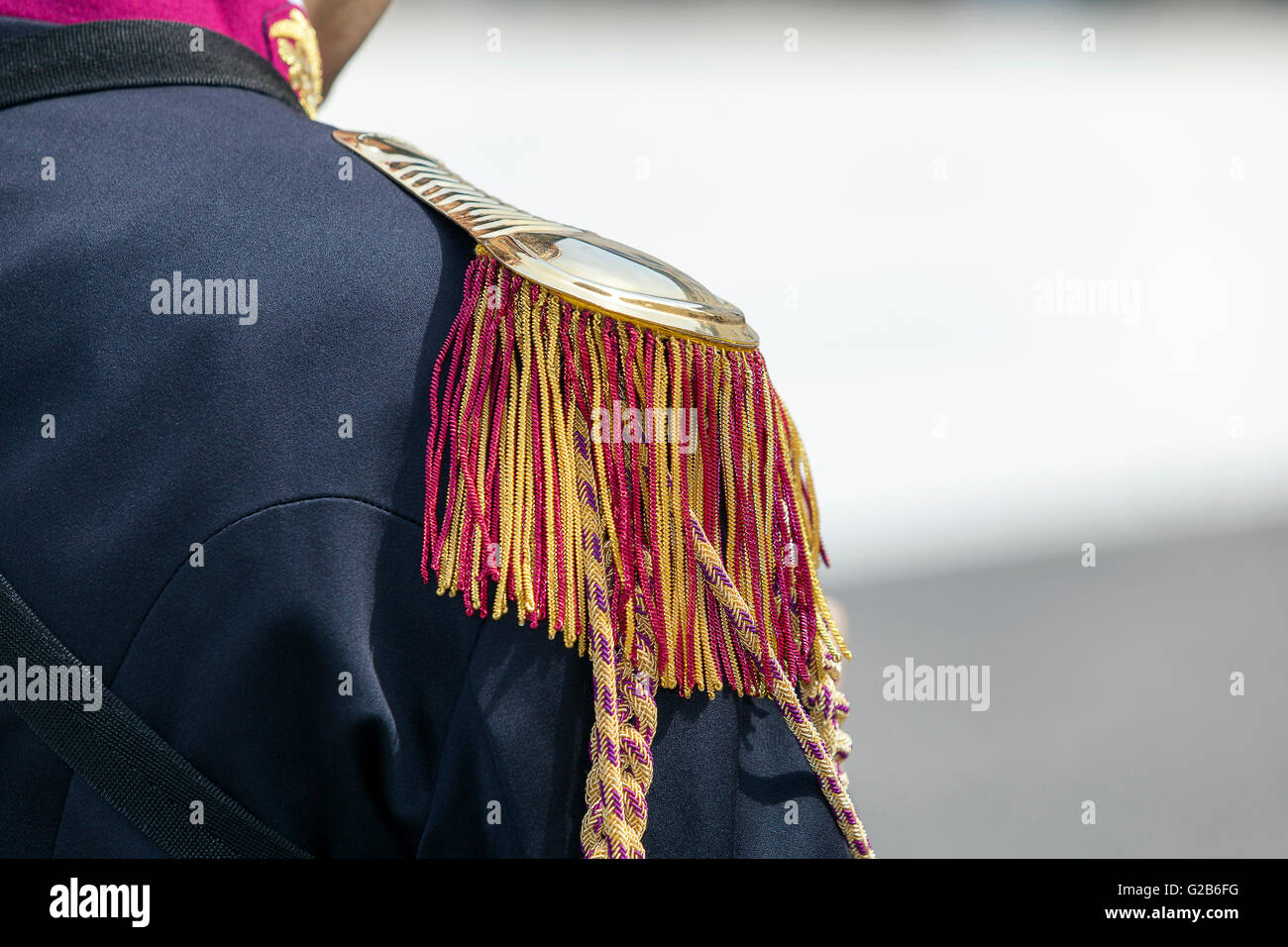 Epaulet uniform police band music Stock Photo - Alamy