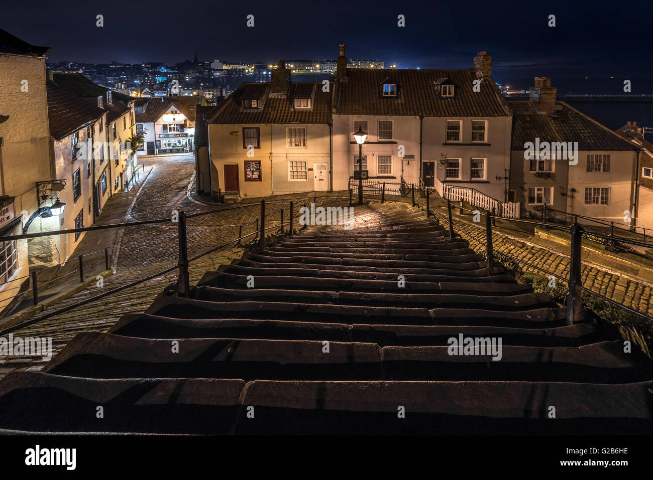 Whitby village at night hi-res stock photography and images - Alamy