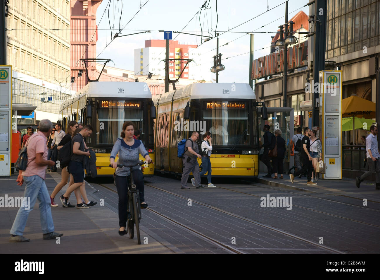 Germany berlin bus and tram stop sign hi-res stock photography and ...