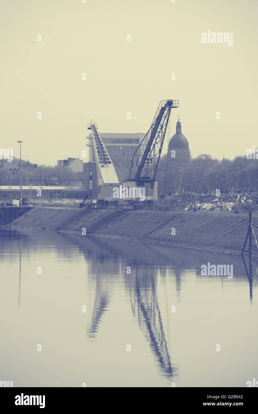 River port Mainz Stock Photo - Alamy