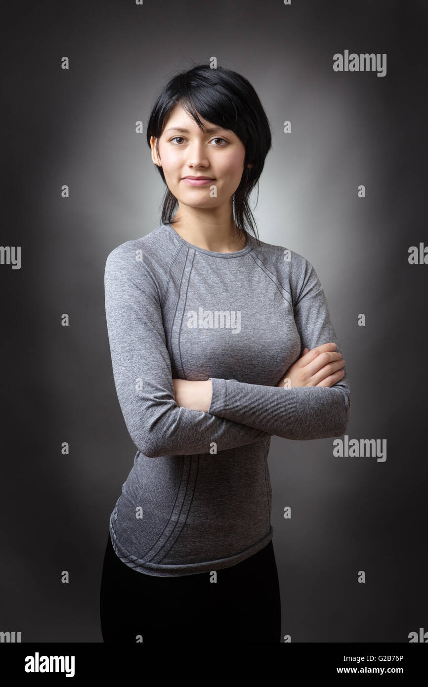 Smiling sporty women arms hi-res stock photography and images - Alamy