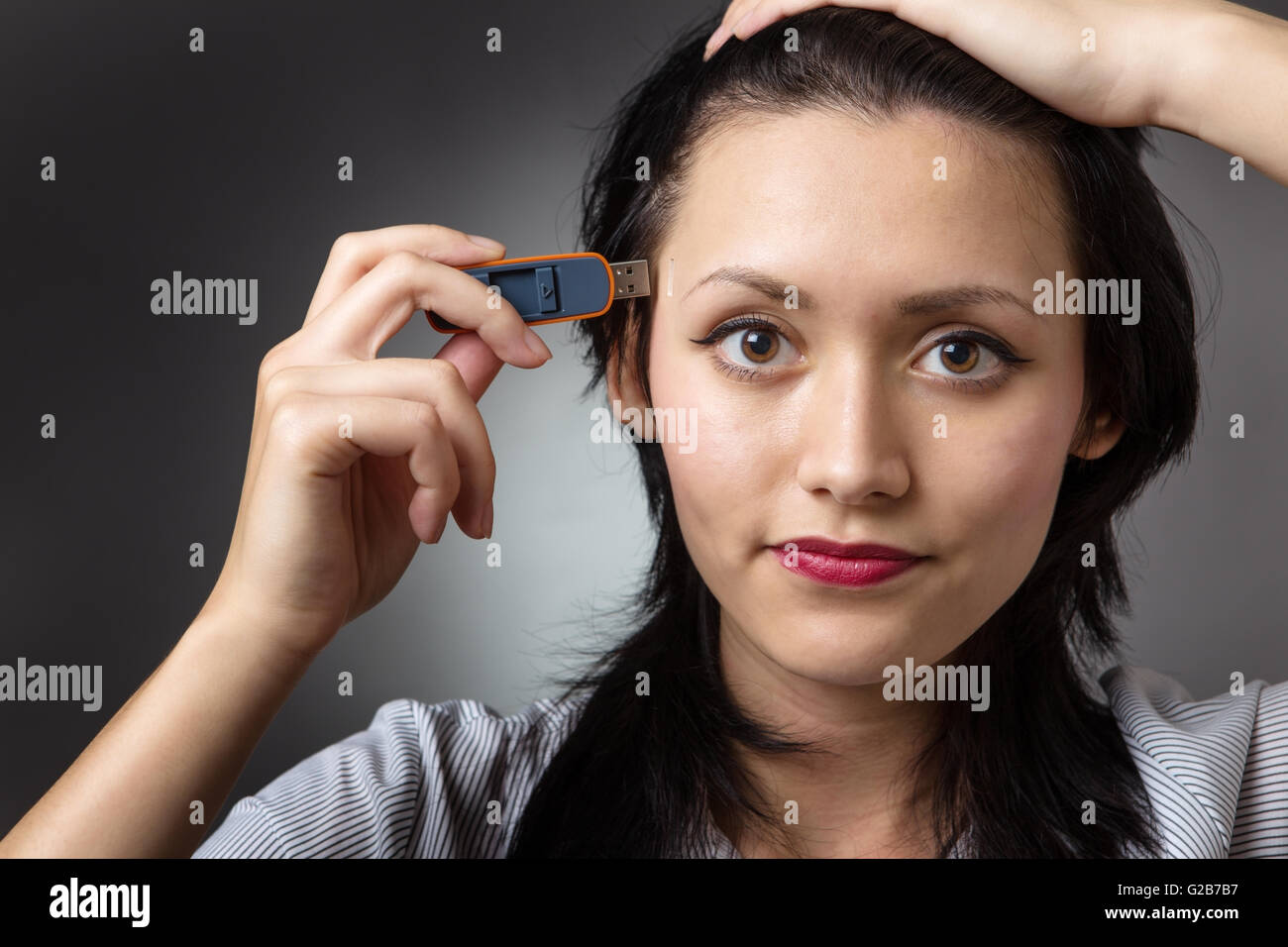 Usb memory stick brain hi-res stock photography and images - Alamy