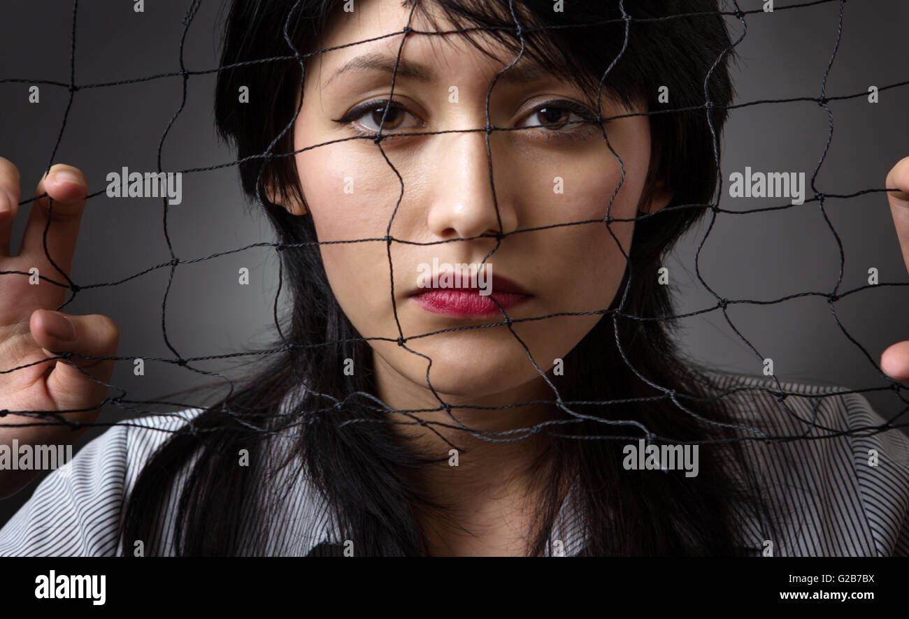Behind netting hi-res stock photography and images - Alamy