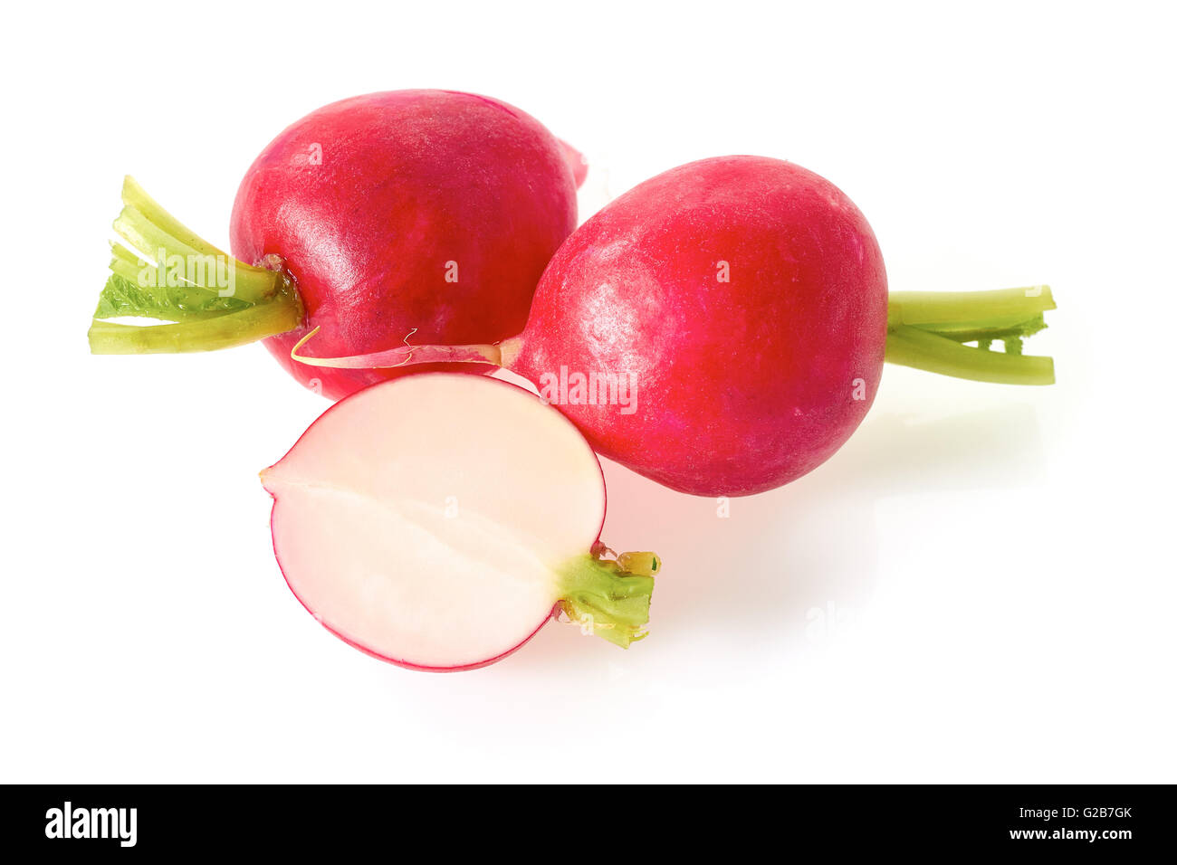 Ripe raw red radish Cut Out Stock Images & Pictures - Alamy