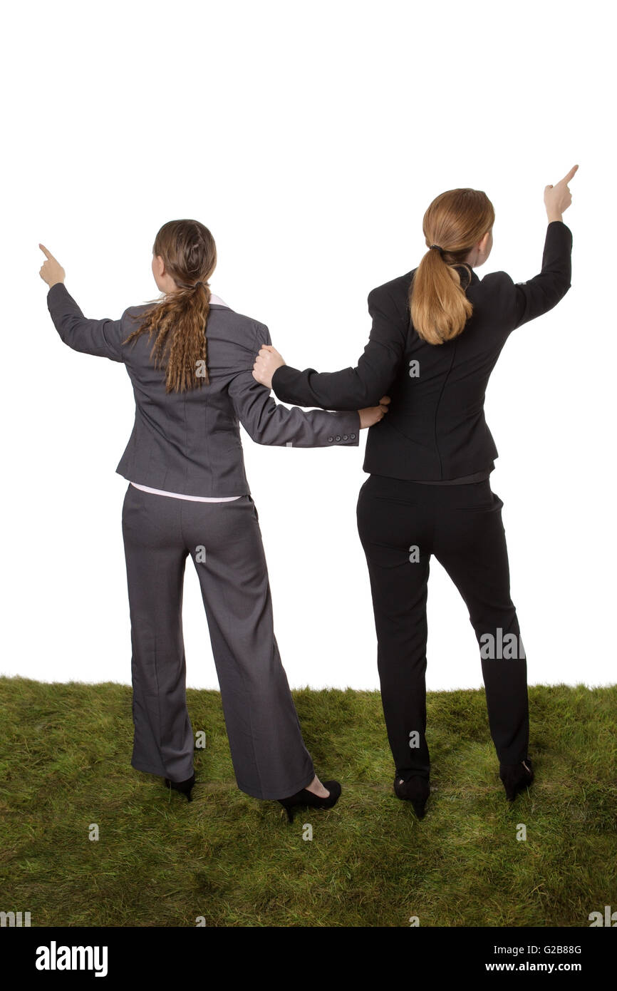 Studio shot thinking woman back view hi-res stock photography and ...