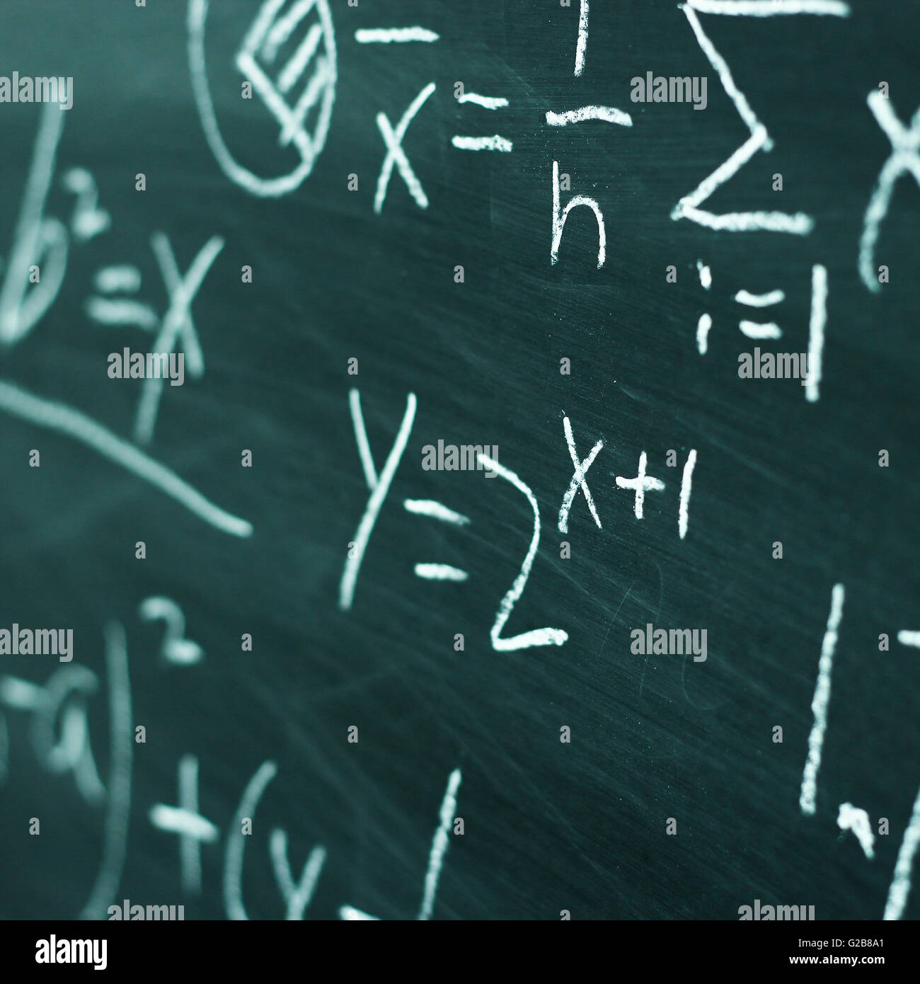 Maths formulas written white hi-res stock photography and images - Alamy